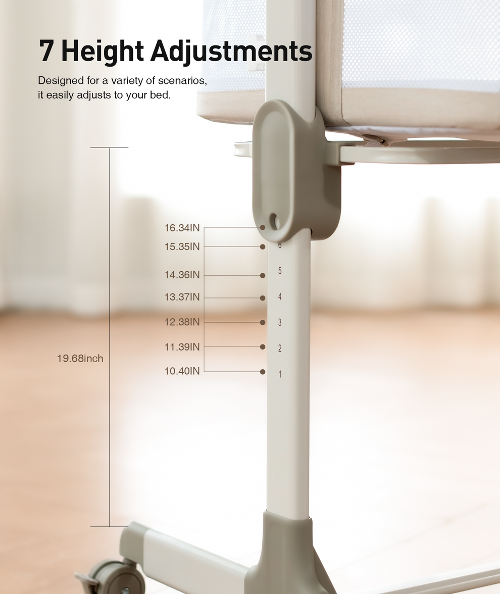 Fodoss Baby Bassinets Bedside Sleeper - All Mesh Bedside Bassinet with – fodoss